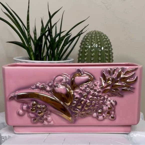 Vintage | Art | Vintage 956 Lane Co Van Nuys California Pink Gold Fruit ...